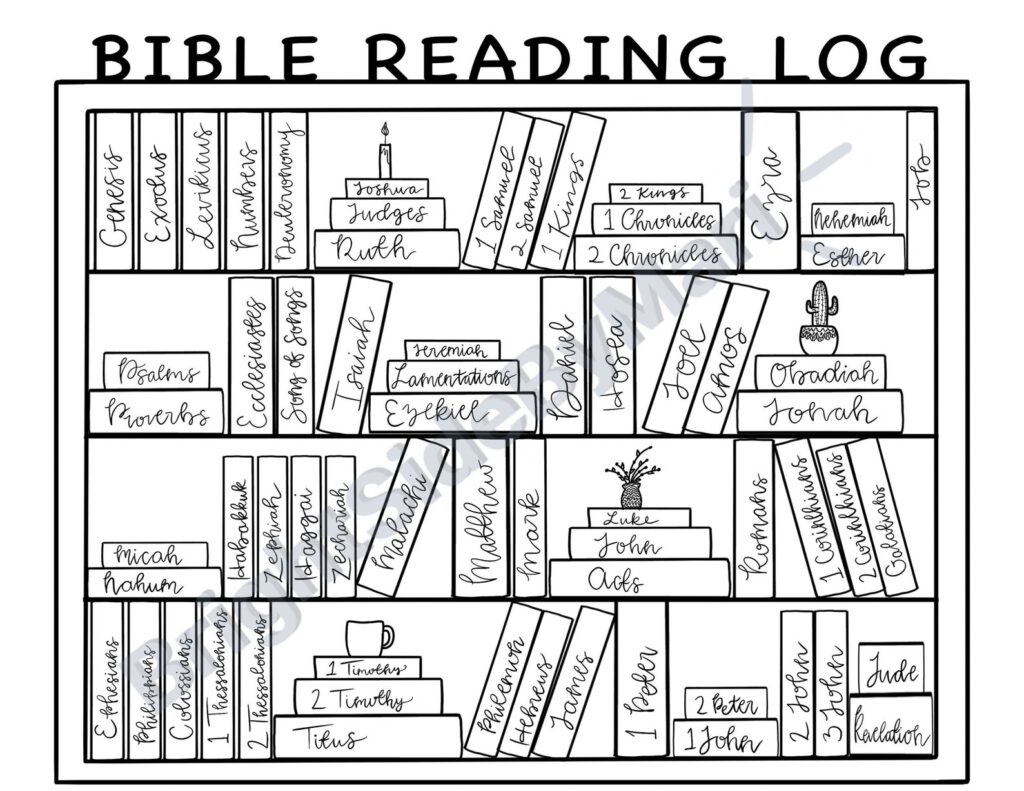 Bible Bookcase Printable - bible.weloveprintables.net