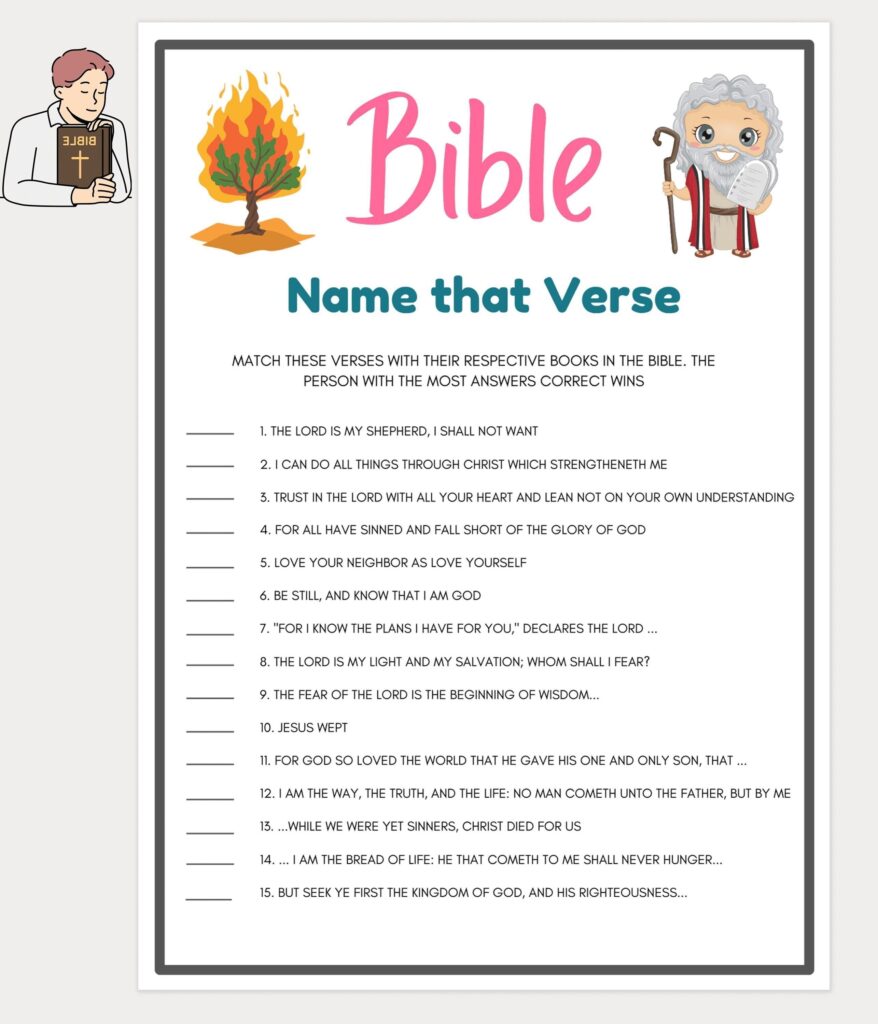 Free Printable Bible Games For Youth - bible.weloveprintables.net