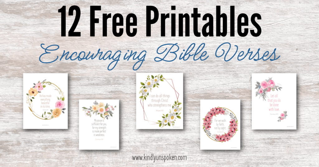 Free Printable Bible Verses PDF - bible.weloveprintables.net