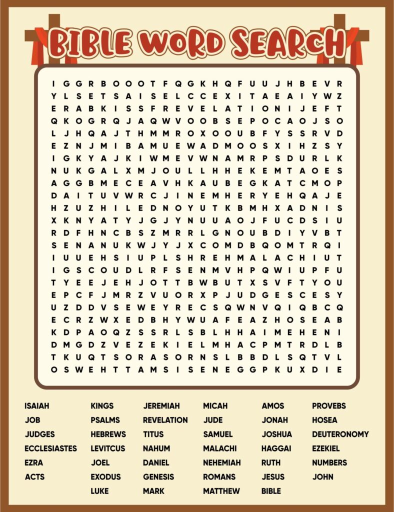Bible Word Searches Printable - bible.weloveprintables.net