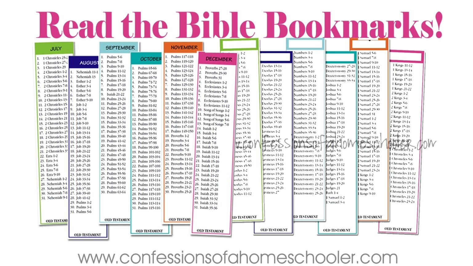 Printable Bible Reading Schedule - bible.weloveprintables.net