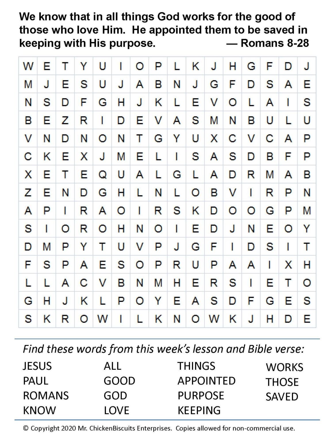 Printable Bible Word Search Puzzles - bible.weloveprintables.net