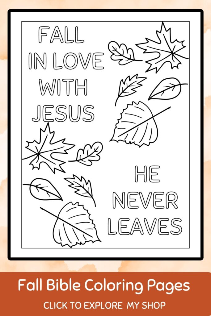 Printable Fall Bible Crafts - bible.weloveprintables.net