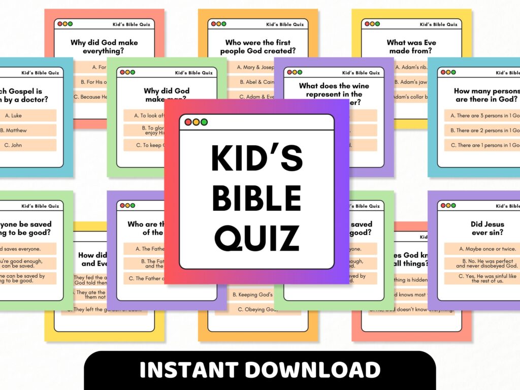 Printable Bible Trivia Questions And Answers: Test Your Knowledge ...